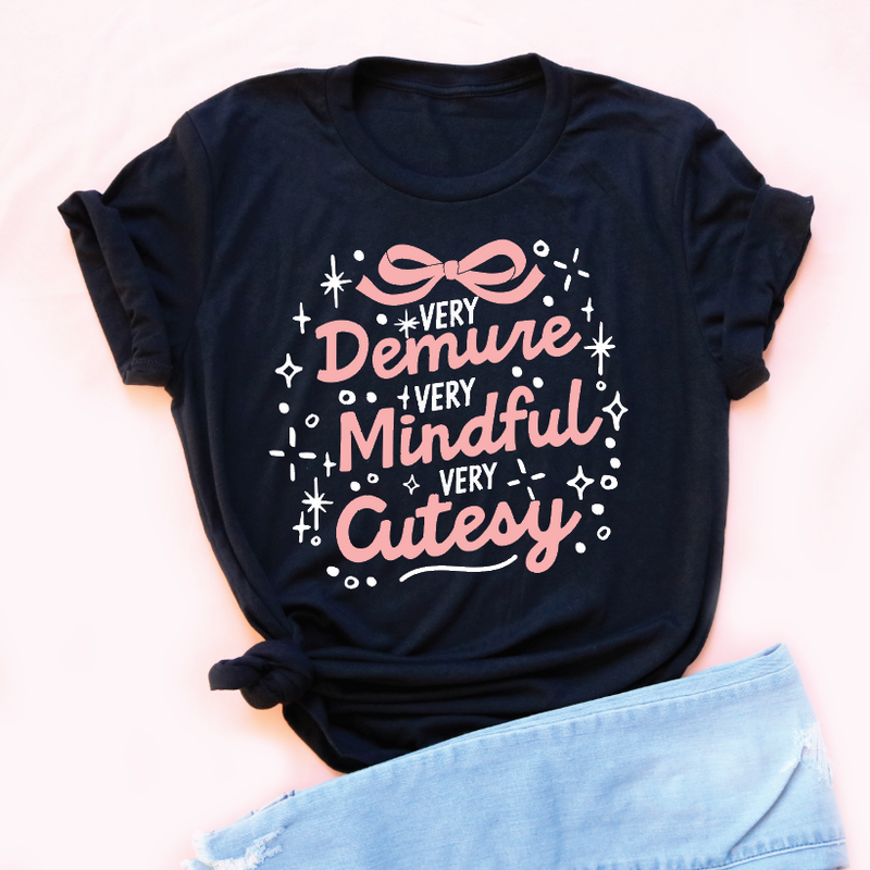 Very Demure Bow Unisex Jersey Tee – Saturday Morning Pancakes